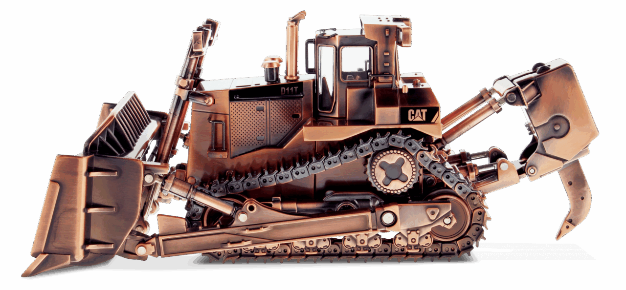 Cat Diecast D11T Track-Type Tractor 85517 Commemorative Edition Copper ...