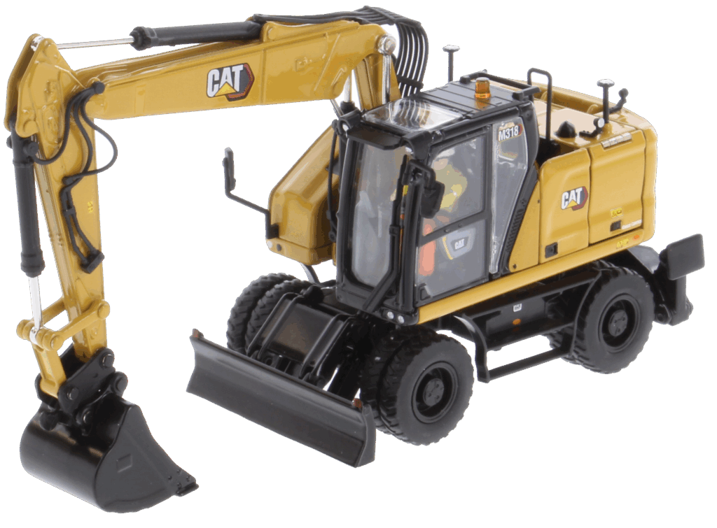 Cat Caterpillar M318 Wheeled Excavator 85956 - Cat® Diecast Scale Models