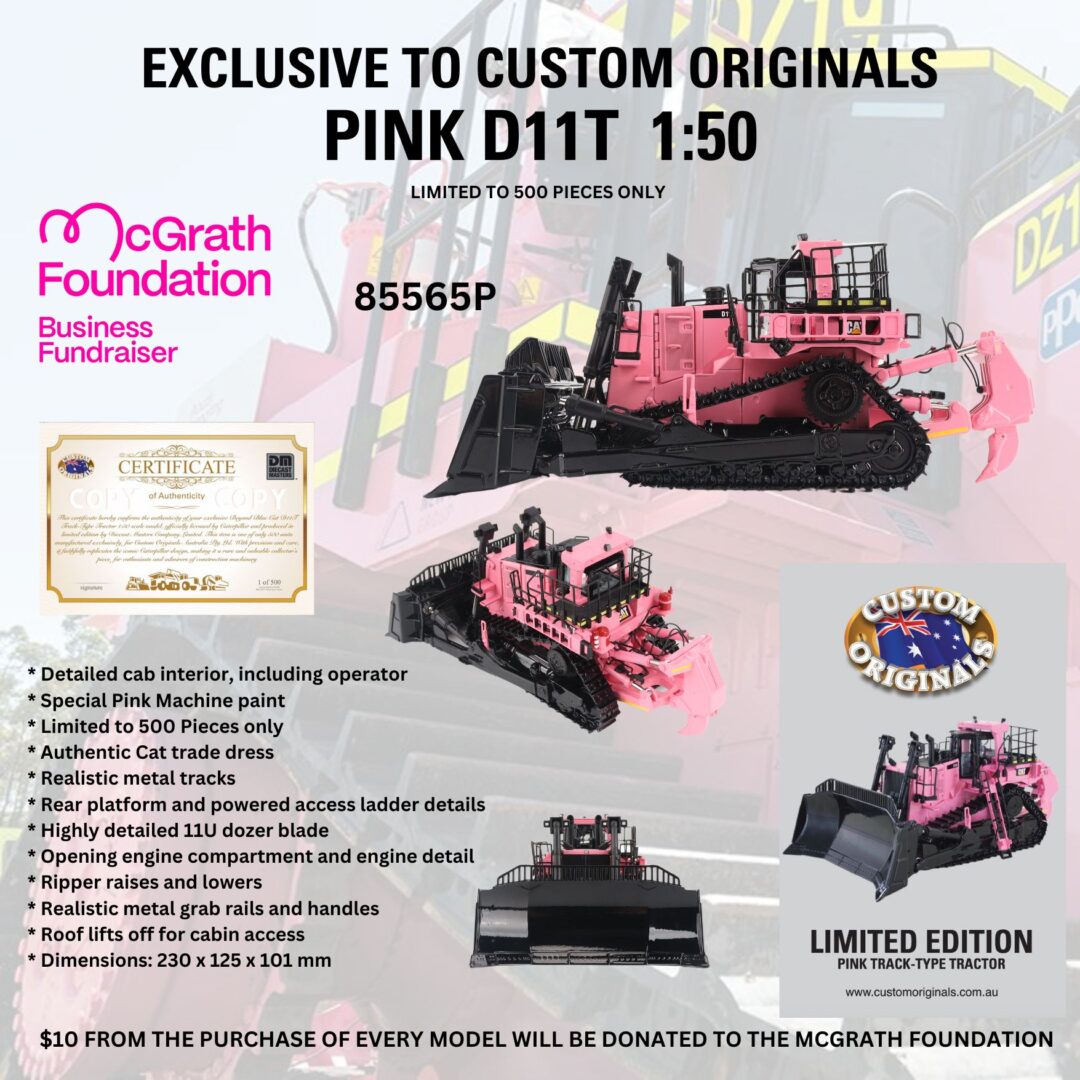 LIMITED EDITION PINK D11 DOZER - Cat® Diecast Scale Models